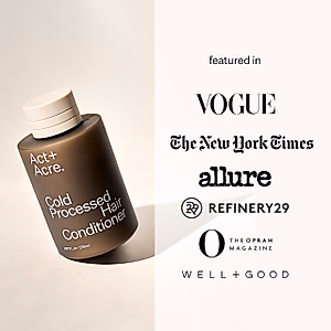 ACT+ ACRE Cold Processed 1% Vitamin B-5 Fine Hair Conditioner - Sulfate Free Conditioner Hair Treatment with Amaranth and Moringa Oil for Moisture, Elasticity and Shine (10 Fluid Ounces)