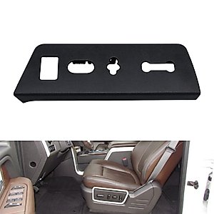 Driver Side Seat Switch Housing Panel Bezel Compatible with 2009-2014 Ford F-150#9L3Z-14A706-NA Black