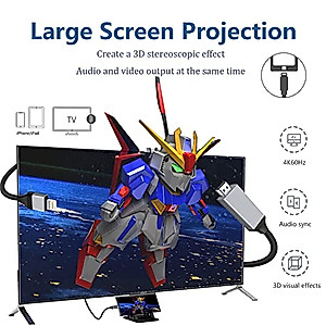 Lightning to HDMI Adapter Cable for iPhone,[Apple MFi Certified] 1080P HDTV Cable Adapter Digital AV Sync Screen Connector Compatible with iPhone/iPad/iPod on HD TV Monitor Projector - 6.6 Feet/2M