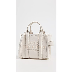 Marc Jacobs Women's The Micro Tote, Cotton/Silver, One Size