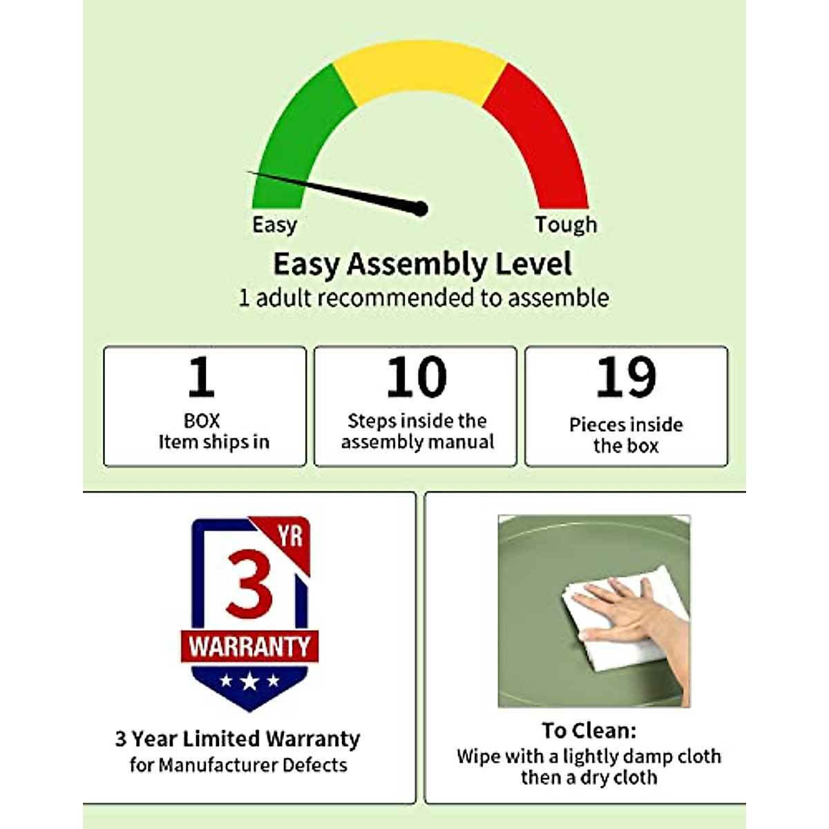 EKNITEY 2 Tier End Table - Metal Side Table Waterproof Small Sofa Coffee Side Tables Bedroom Indoor Outdoor with Removable Tray for Living Room Bedroom Balcony and Office (Atrovirens)