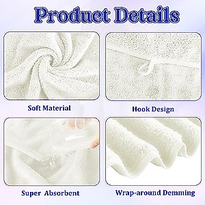 Newwiee 30 Pack Microfiber Bath Towels Bulk Bathroom Towel Sets Bath Towels Hand Towels Washcloths Set Coral Velvet Highly Absorbent Bathroom Towel for Bath Fitness Sports Yoga Travel