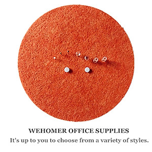 Liphontcta FITULABO Rose Gold Push Pins Thumb Tacks, Transparent Plastic Round Head Map Tacks for Hanging Pictures, Posters, Documents, Wall Maps On Walls and Bulletin Boards (100)