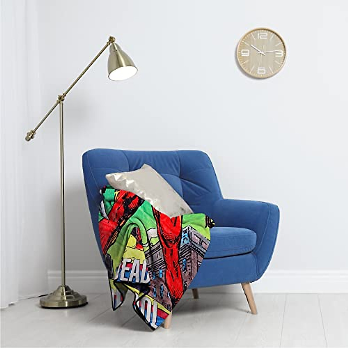 Marvel Deadpool Fleece Throw Blanket| Measures 60 x 45 Inches