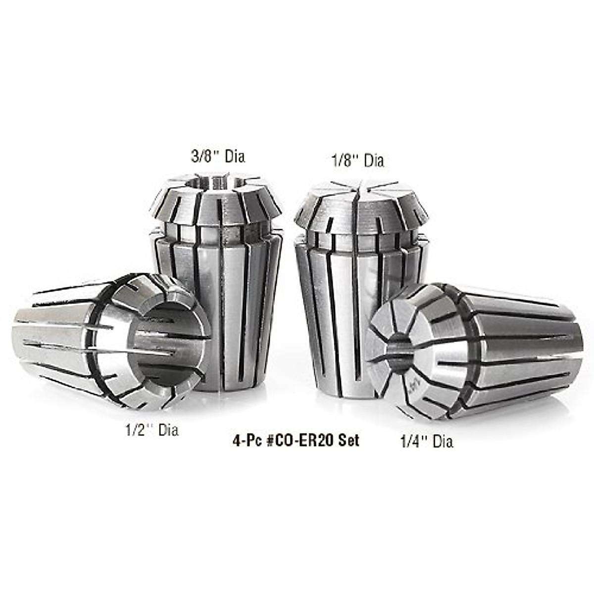 Amana Tool - 1/2 Dia Spring Collets ER20 (CO-278), Industrial Grade
