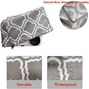 Skyour Projector Dust Cover Printing Waterproof UV-Resistant Outdoor Movie Video Projector Covers for Ceiling Mounted Universal Projectors Cover