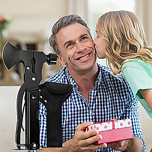 Valentines Day Unique Gifts for Him Men Dad Multitool Hatchet Fathers Day Birthday Christmas Gifts for Husband Grandpa Boyfriend Him 14 in 1 Camping Fishing Survival Gear Hiking Accessories Axe Knife