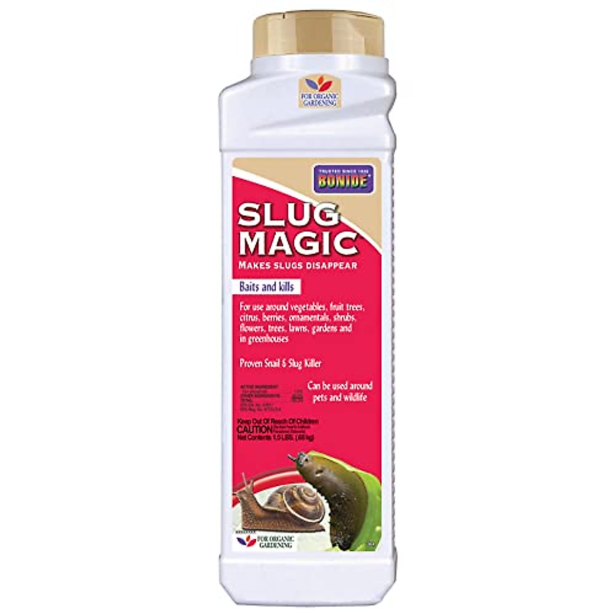 Bonide Slug Magic Organic Pellets Insect Killer 1.5 lb. - Case Of: 1