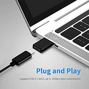 USB-C to USB 3.0 Adapter, 2 Pack USB 3.1 Gen 2 Type C Female to USB A Male Adapter 10Gbps Data Transfer & Fast Charging USB-C Converter for PC, Laptop, Chargers, iPhone and Mobile Phones