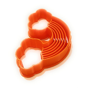 T3D Cookie Cutters Rainbow Cookie Cutter, Suitable for Cakes Biscuit and Fondant Cookie Mold for Homemade Treats, 3.40'' x 2.09'' x 0.55''