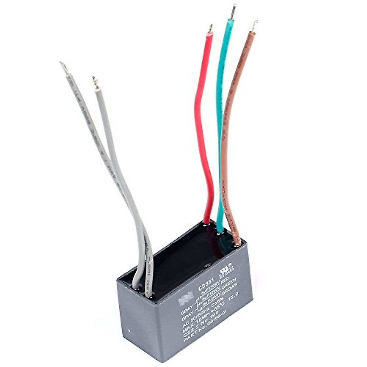 GAOHOU 5 Wire Ceiling Fan Capacitor CBB61 5+5+5uf 250V-300V AC 50/60 Hz Power Relay