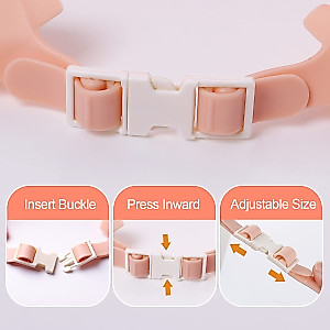 Duyymtsia Baby Shower Cap for Toddler, Silicone Toddler Shower Cap for Washing Hair Adjustable Bath Visor Kids Cute Crown Shower Hat (Pink)