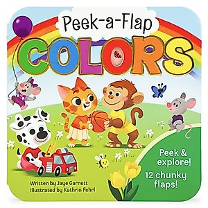 Peek-a-Flap Colors - Lift-a-Flap Board Book for Curious Minds and Little Learners; Toddlers & Kids Early Learning Book Teaching All the Colors of the Rainbow