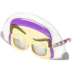 Costume Sunglasses Toy Story Buzz Light Year Sun-Staches Party Favors UV400, Purple, 8"