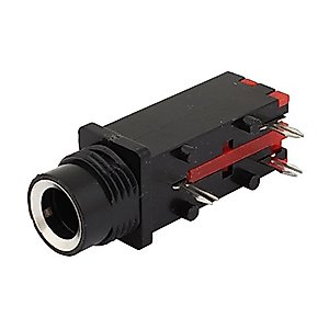 uxcell 6.5mm Headphone Stereo Jack Socket PCB Mount Connector Adapter