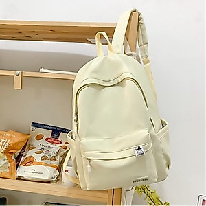 VTTDB Kawaii Backpack with Cute Accessories Casual Aesthetic Daypack Waterproof Travel Rucksack Large Laptop Bag for Women (yellow)