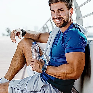 Witzon Compatible with 44mm Apple Watch Series 8 7 41mm 45mm Women Men, Breathable Sport Stretchy Nylon Braided Solo Loop Bands for iWatch Apple Watch Ultra 49mm SE Series 6 5 4 3 38mm 40mm 42mm