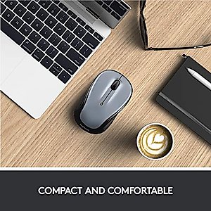 Logitech Wireless Mouse M325 with Designed-For-Web Scrolling - Light Silver
