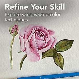 Canson XL Series Watercolor Paper, Wirebound Pad, 7x10 inches, 30 Sheets (140lb/300g) - Artist Paper for Adults and Students - Watercolors, Mixed Media, Markers and Art Journaling