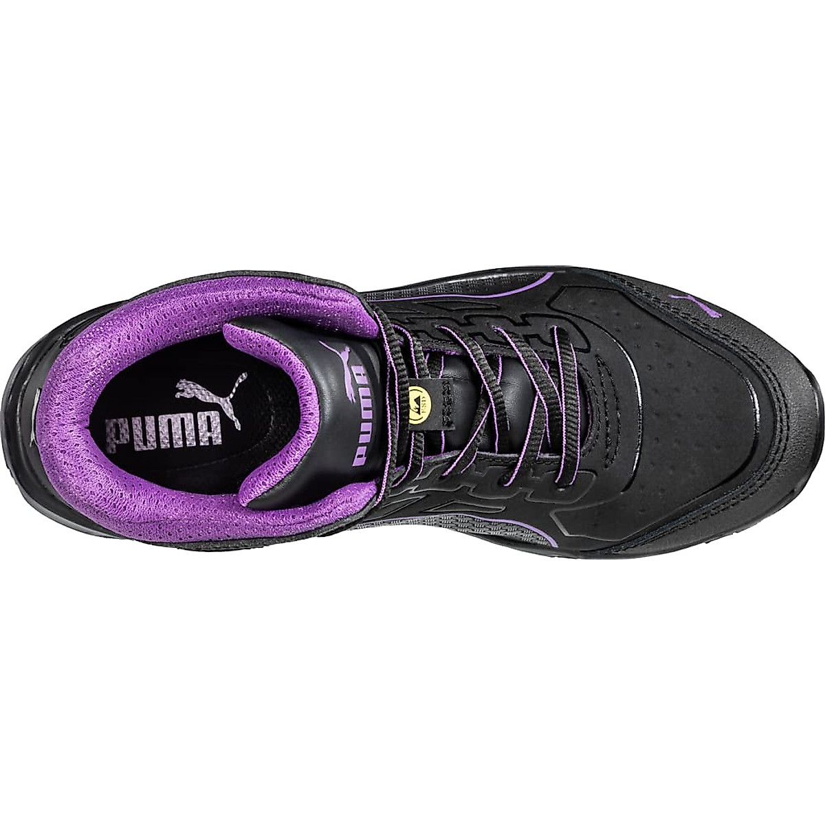 PUMA Safety Stepper Mid WNS ASTM EH Size 11 Black-Purple