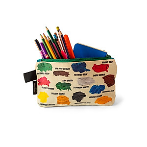 Bob Ross Bag - 9" Canvas Zipper Pouch for Pencils, Tools, Cosmetics, Toiletries and More