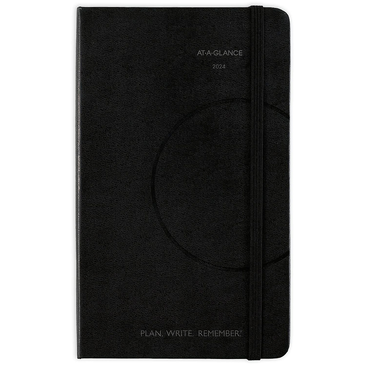 AT-A-GLANCE 2024 Weekly & Monthly Appointment Book Planner, Plan. Write. Remember. 5" x 8-1/4", Small, Casebound, Black (706D100524)