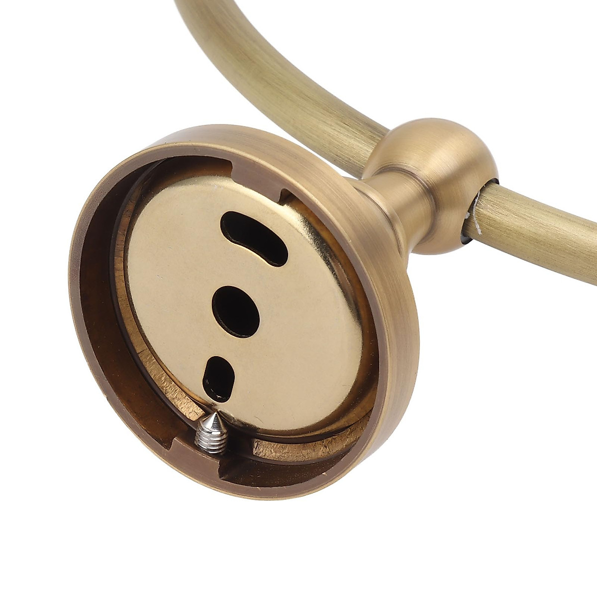 Fafeicy Towel for Bathroom, Kitchen Bath Towel Holder, Round Wall Mounted Hand Shower Towel Holder Rack for Bathroom (960830)