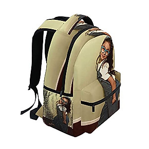 MNSRUU Custom Kids Backpack with Photo Name Custom Photo Backpack Personalized Bookbag