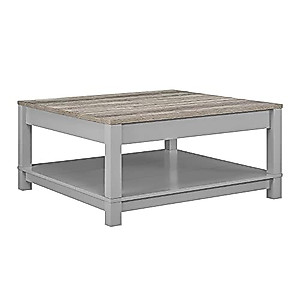Ameriwood Home Carver Coffee Table, Gray