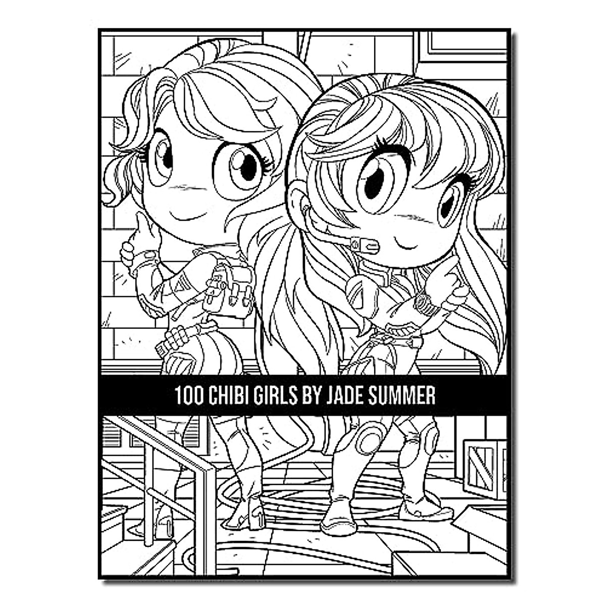 100 Chibi Girls: An Adult Coloring Book Collection with Cute Girls, Fantasy, Horror, Christmas, and More!