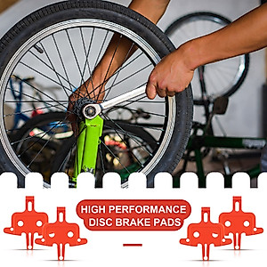 Fabbay 4 Pieces Bicycle Brake Spacer Disc Bike Hydraulic Disc Brakes Pads Bike Disk Brake Spacer Bike Brake Pads Empty Pinch Cycling Repair Tools Compatible with Shimano, MTB, Mountain Bike Road Bike