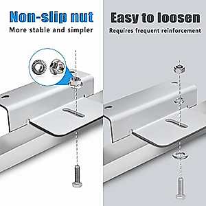 Solar Panel Mounting Brackets, Roof Panels Z Bracket Kit with Nuts Bolts, rv Solar Panel mounting Brackets for Solar Panel, Supporting for RV, Camper,Boats,Cabins,Off Grid (16 Units Brackets)
