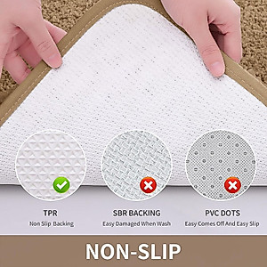 Buganda Microfiber Bathroom Contour Rug (24x20, Camel) Shaggy Soft and Absorbent, Non Slip, Thick Plush, Machine Washable U Shape Toilet Rug for Bathroom