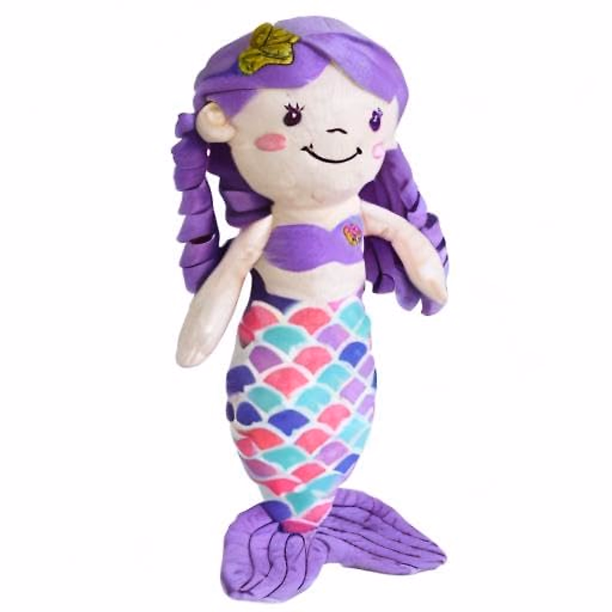 illuOKey Mermaid Doll for Girls, Mermaid Princess Plush, Soft and Snuggly Plush Animal, Lovely Bright Colors, Perfect for Nap Time, Sleep, Travel, Play Time, Birthday Present, 16 Inches
