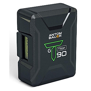 4x Titon 90 14.4V 92Wh Gold Mount Lithium-Ion Batteries, Bundle with Anton Bauer LP4 Quad Battery Charger