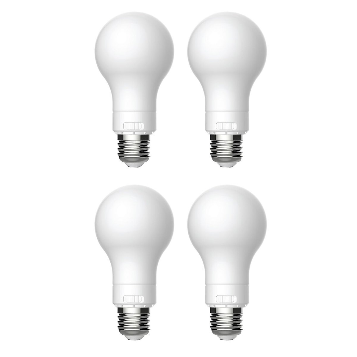 GE Lighting (4 Bulbs) GE Relax/Refresh LED A19 Color Select Light Bulb, Choose Either Soft White Relax or Cool White Refresh, Toggle Switch on Bulb, HD Light, 450 lumens, dimmable, Medium Base
