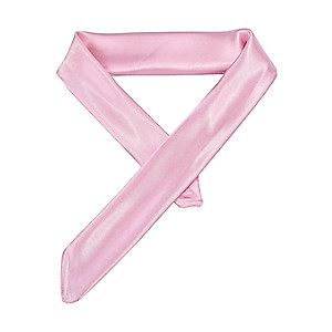 SATINIOR Silk Like Neck Scarf Square Scarf Satin Headscarf ascot Neck Scarves for Women(23.62 x 23.62 Inches,Pink)
