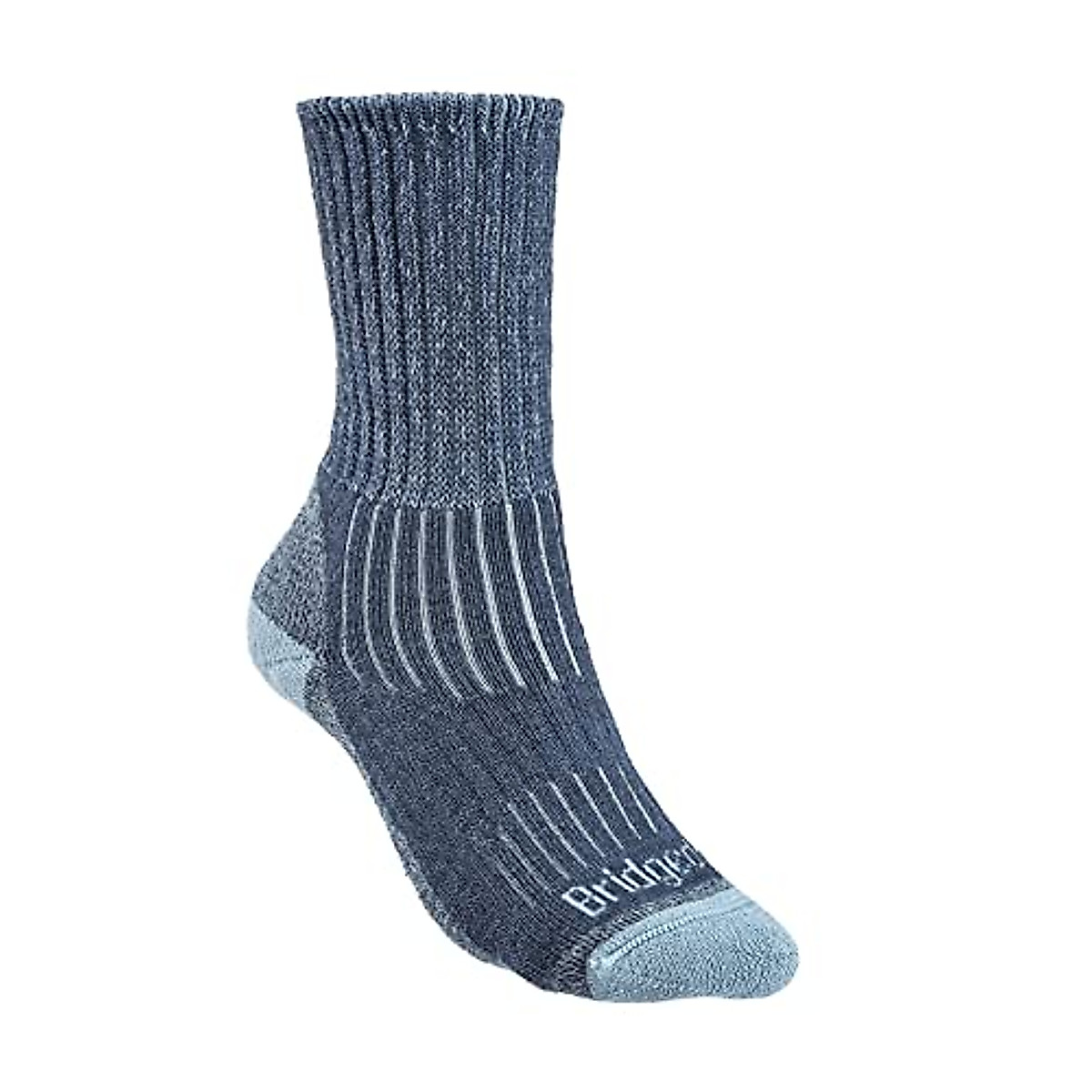 Bridgedale Women's Hike Midweight Boot Height- Merino Comfort Socks, Blue, Small