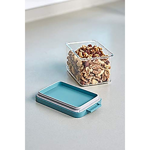 Mepal - Kitchen Storage Boxes 3-Piece Set Omnia - Storage Boxes with Lids Suitable for the Kitchen Cupboard & Kitchen Shelf - Kitchen Storage & Organization - 700 ml, 1100 ml & 2000 ml - Black