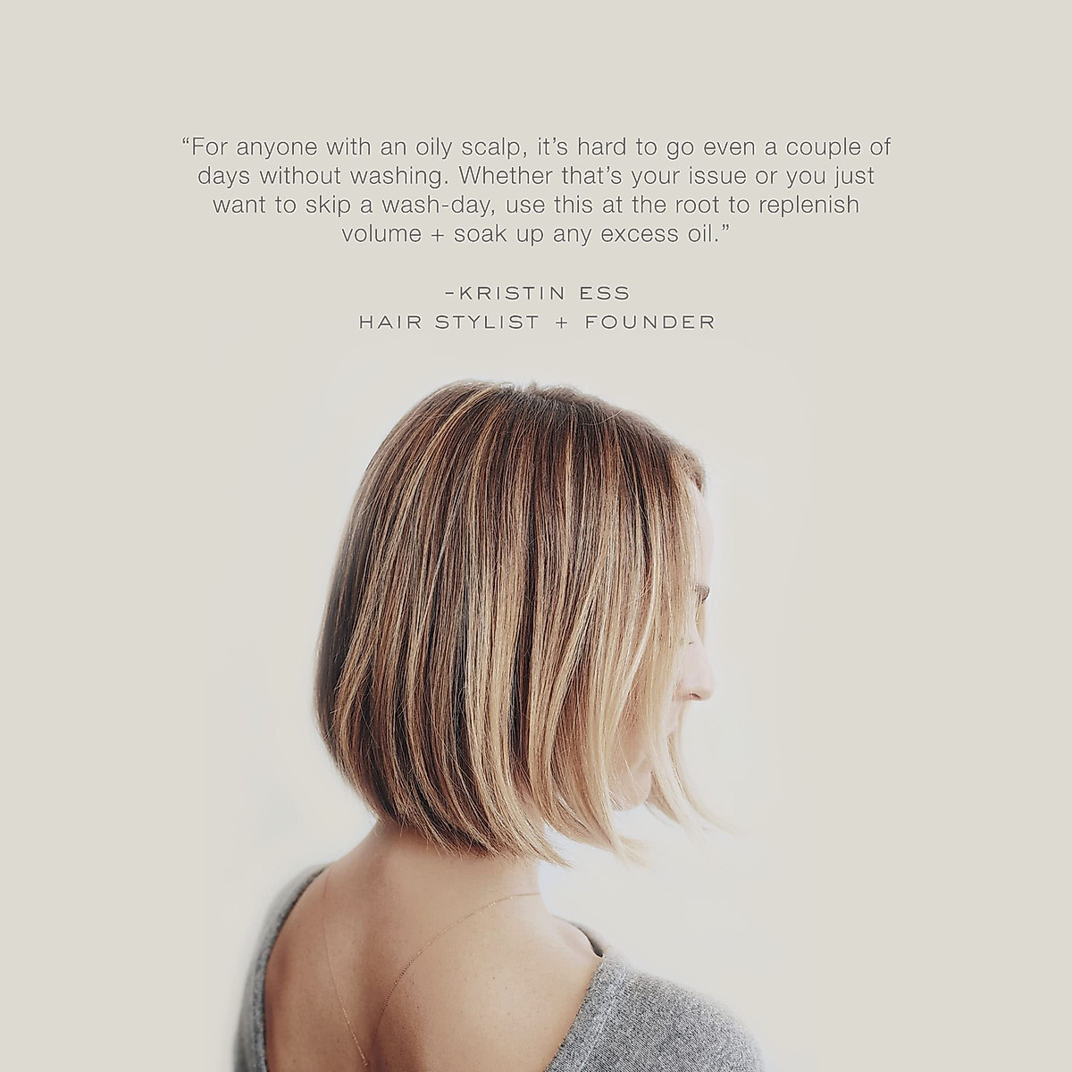 Kristin Ess Hair Fragrance Free Dry Shampoo Powder Spray for Oily Hair - Absorbs Oil, Style Extending Dry Shampoo for Men and Women, Easily Blended, Lightweight Formula, Vegan, 1.3 oz (Pack of 2)