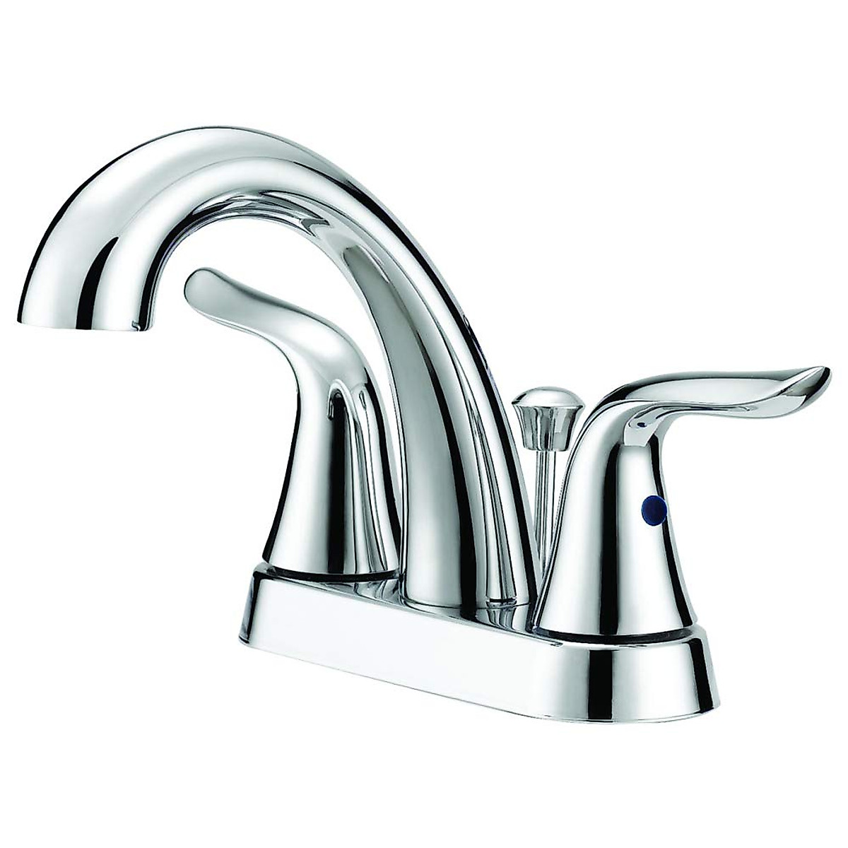 EZ-FLO Bathroom Faucet, High-Arc Lavatory Sink Faucet with 2 Handles, Chrome, 10589