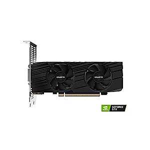 Gigabyte GeForce GTX 1650 D6 OC Low Profile 4G Graphics Card, Low Profile Design, 4GB 128-Bit GDDR6, GV-N1656OC-4GL Video Card