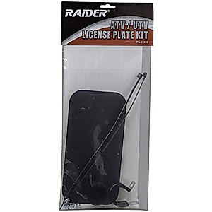 Raider FS-12000 ATV/UTV License Plate Kit with Numbers and Letters Included (7.5 in x 4 in)