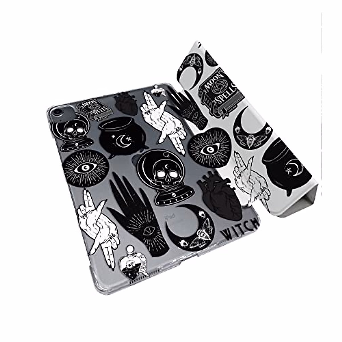 Halloween Witchcraft Magical Pattern Case Compatible with All Generations iPad Air Pro Mini 5 6 11 inch 12.9 10.9 10.2 9.7 7.9 Plastic Fabric Cover Slim Smart Stand SN1067 (8.3" Mini 6th gen)