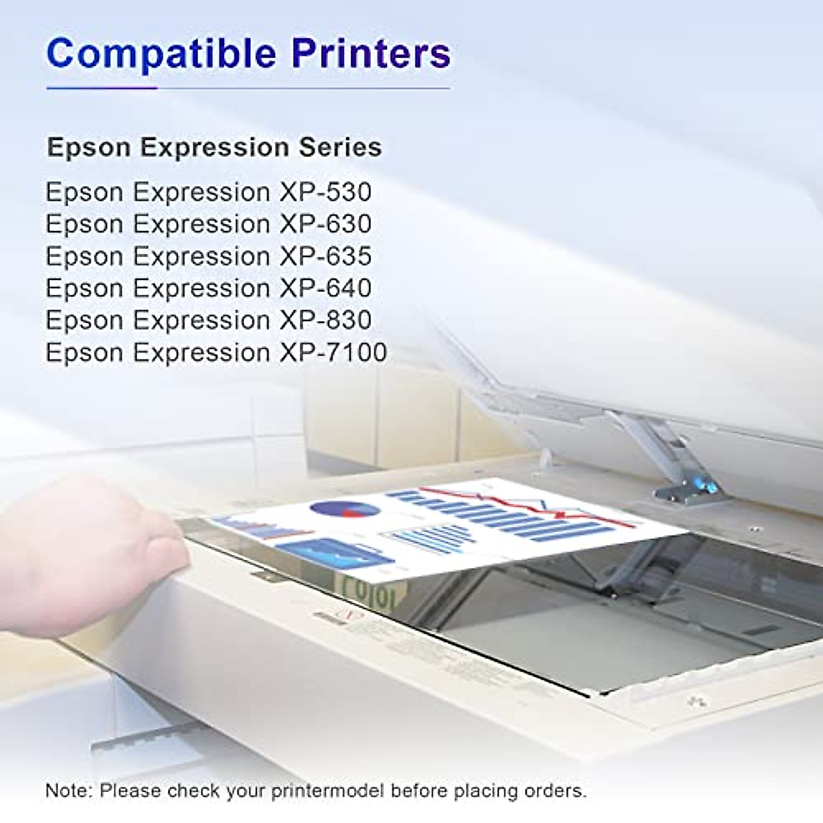 Vinker 410XL Remanufactured Ink Cartridge Replacement for Epson 410 Ink Cartridges Combo Pack 410XL T410 T410XL for Expression XP-530 XP-630 XP-635 XP-640 XP-830 XP-7100 Printer (5 Pack)