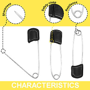 YOSAWA 50Pcs 2.2" Plastic Head Safety Nappy Pins