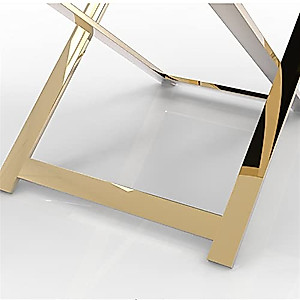 HIGOH Bedside Table Living Room Luxury Bedside Table Bedroom Metal Nightstand Small Storage Locker with Drawer Side Cabinet Home Furniture