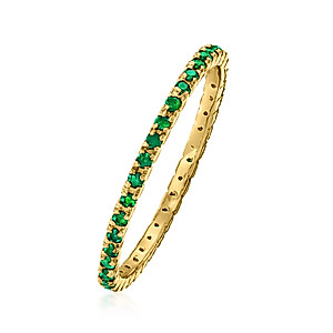 RS Pure by Ross-Simons 0.33 ct. t.w. Gemstone Eternity Band in 14kt Yellow Gold