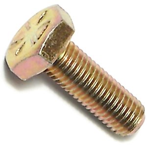 Hard-to-Find Fastener 014973251208 Grade 8 Fine Hex Cap Screws, 1/4-28 x 3/4, Piece-50 , yellow