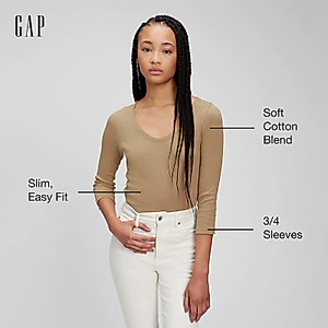 GAP Womens 3/4 Sleeve Ballet T-Shirt